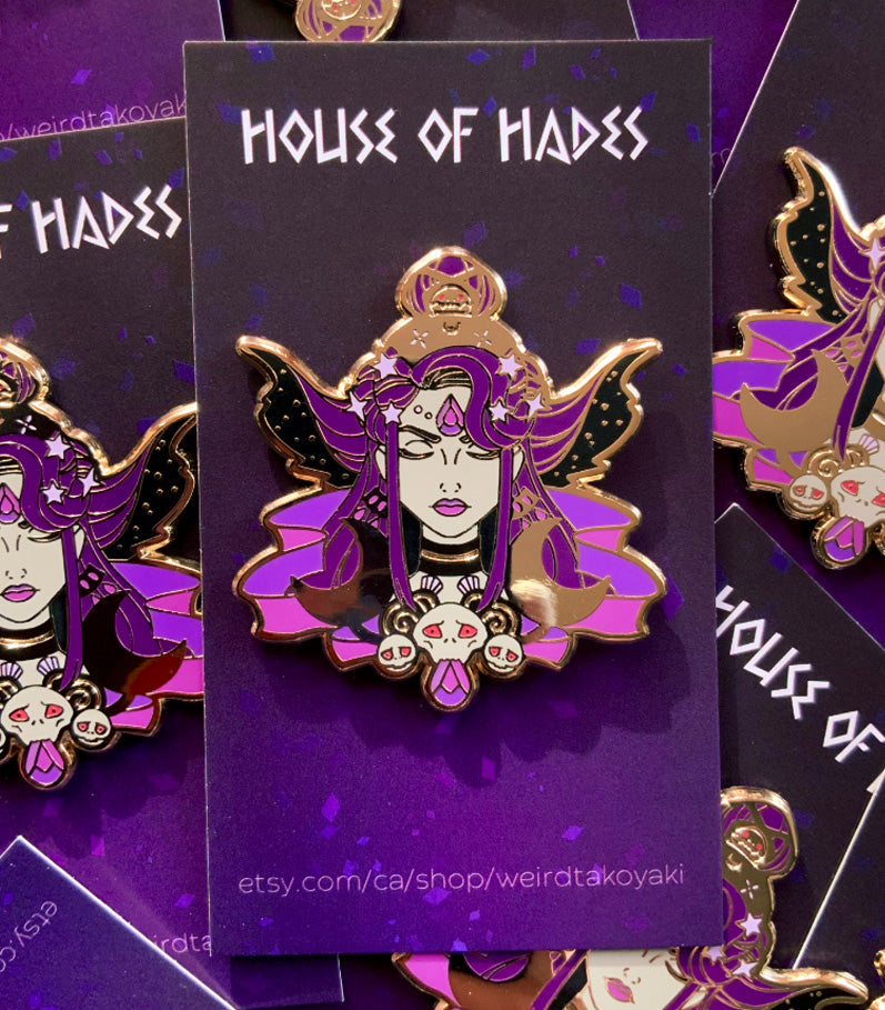HADES Nyx enamel pin – weirdtakoyaki